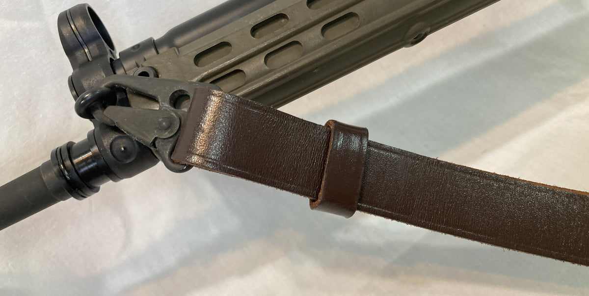 German Issued Leather HK G3 Rifle Sling - RARE – camoLOTS.com