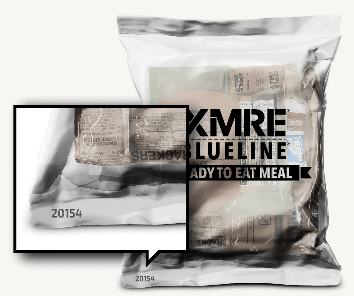 XMRE Blue Line - Meals Ready to Eat - CASE OF 12FRH – camoLOTS.com