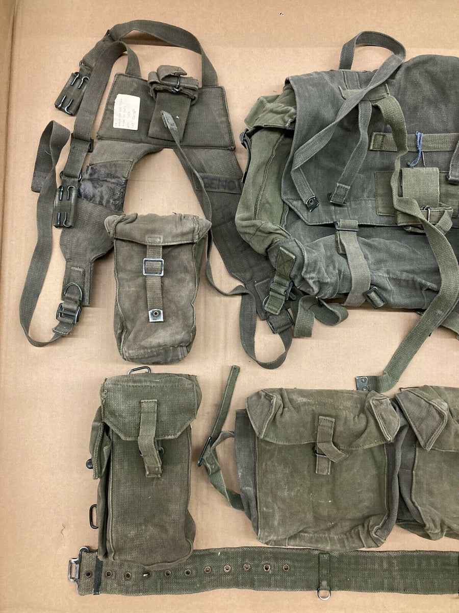 P58 8-Piece Web Equipment Set Green British Cold War Era – camoLOTS.com